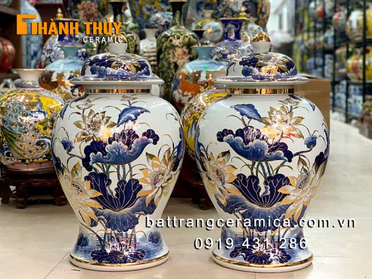 Chóe sứ Bát Tràng gốm sứ cao cấp dùng để trưng bày và trang trí bàn thờ