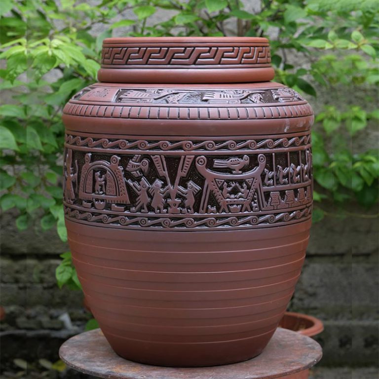 Chum trống đồng bát tràng 20 lít Chuẩn Sành Bát Tràng
