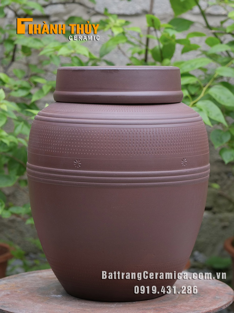 Chum sành bát tràng 10 lít - Chuẩn Sành Không Tráng Men